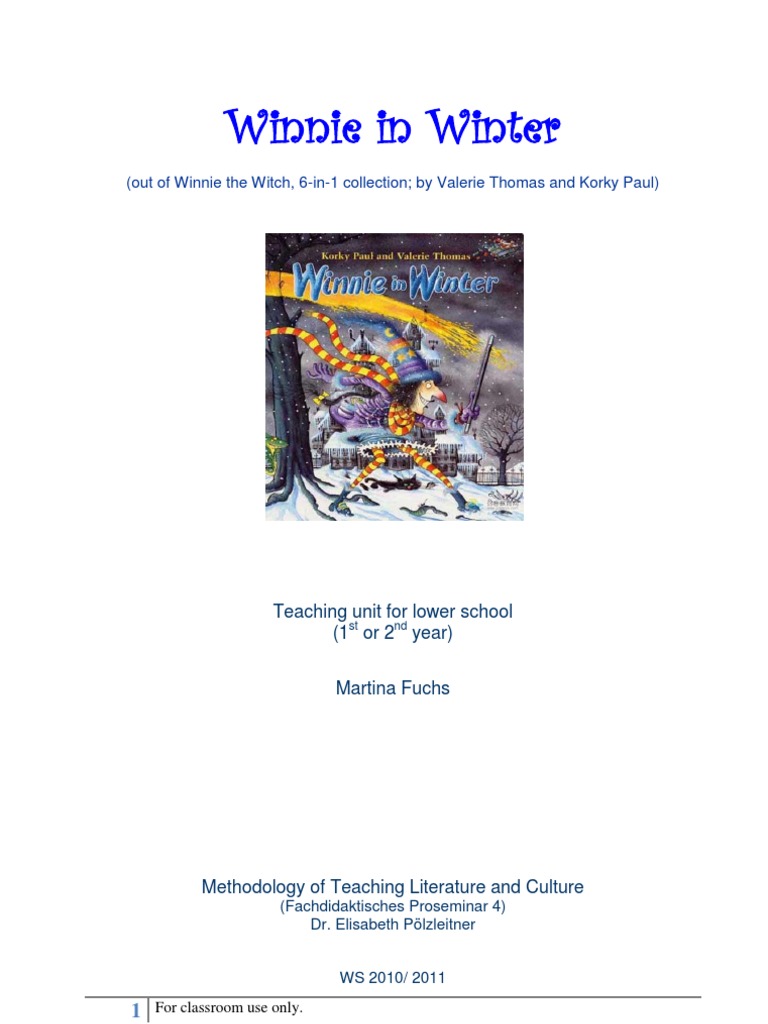Winnie in Winter: Teaching Unit Guide | PDF | General Fiction