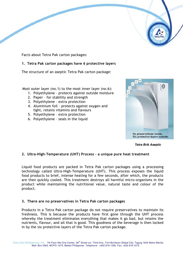 Facts About Tetra Pak Cartons | Packaging And Labeling | Commercial ...