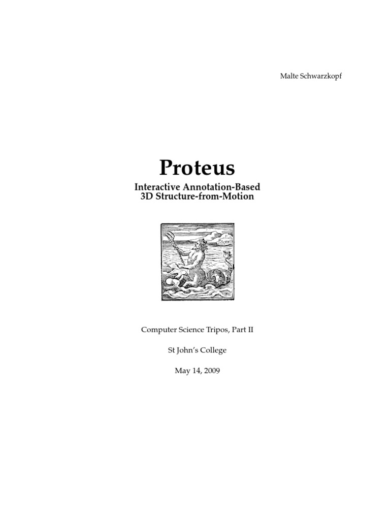 Proteus: Interactive Annotation-Based 3D Structure-from-Motion | PDF ...