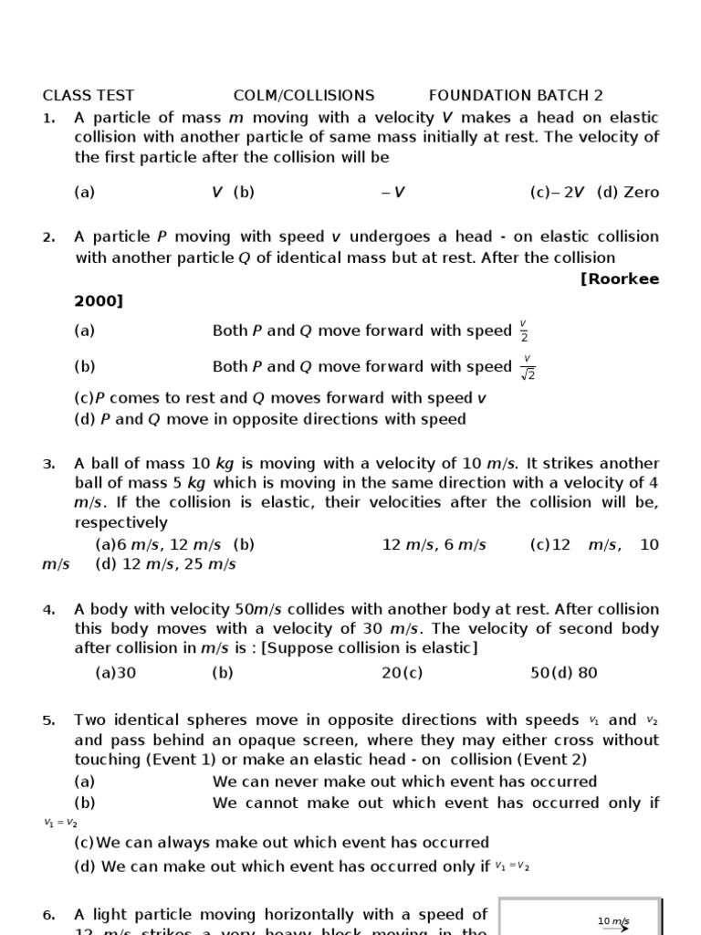 Colm/collision Paper | PDF | Collision | Mass