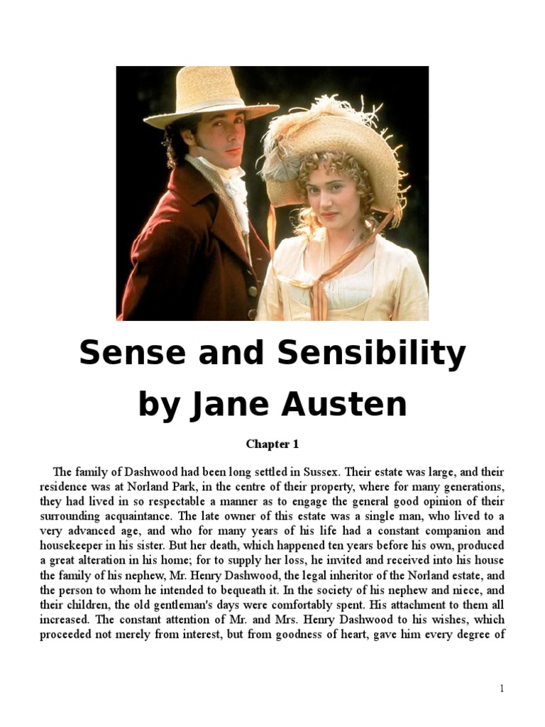 Sense and Sensibility | PDF | Elinor Dashwood | Sense And Sensibility