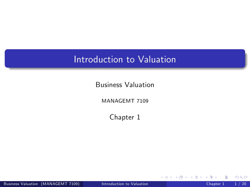 Bval 1 | PDF | Discounted Cash Flow | Valuation (Finance)