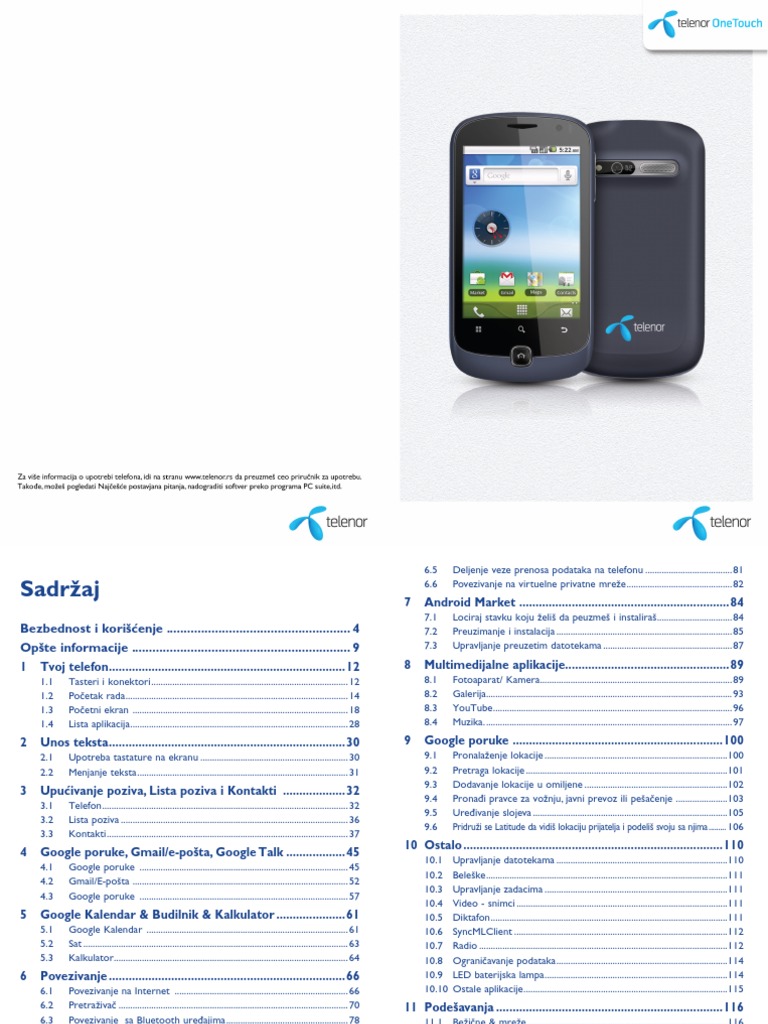 Uputstvo Za Telenor Telefon | PDF