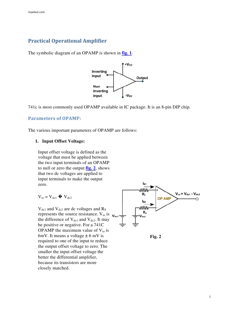 Practical Operational Amplifier | PDF | Operational Amplifier | Amplifier
