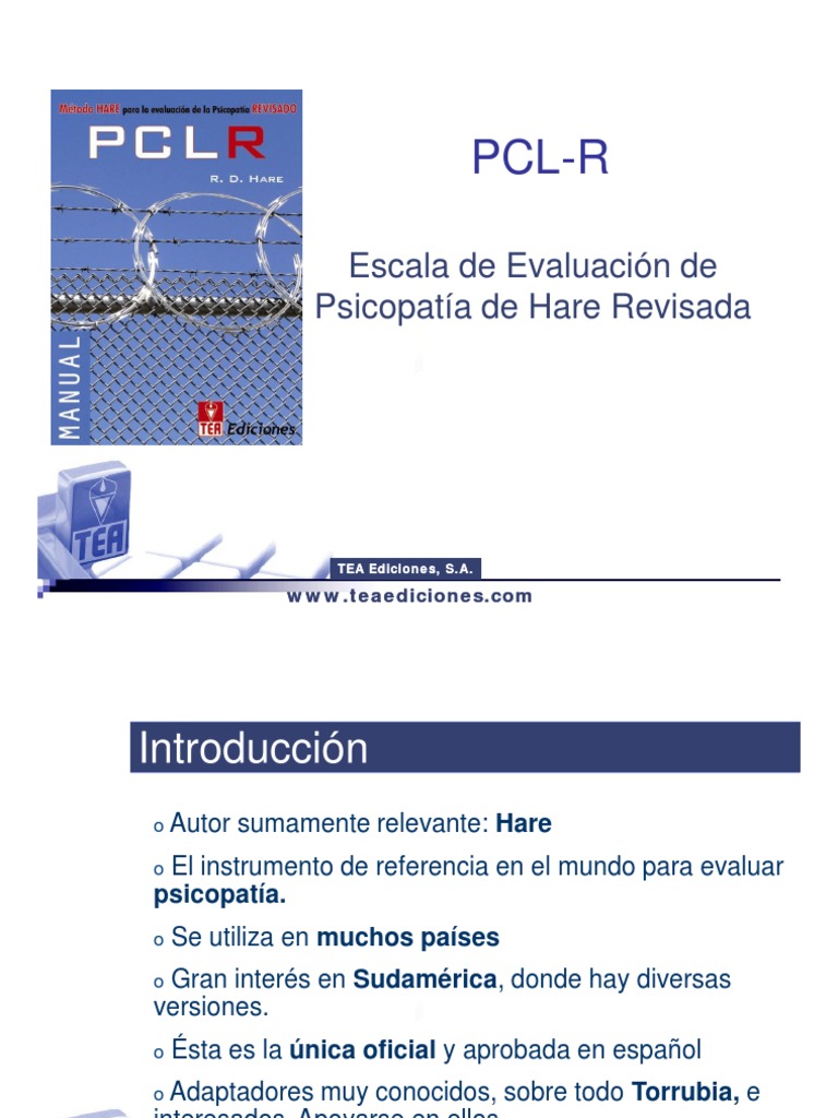 PCLR Modo de Compatibilidad | Psicopatía | Delincuencia juvenil