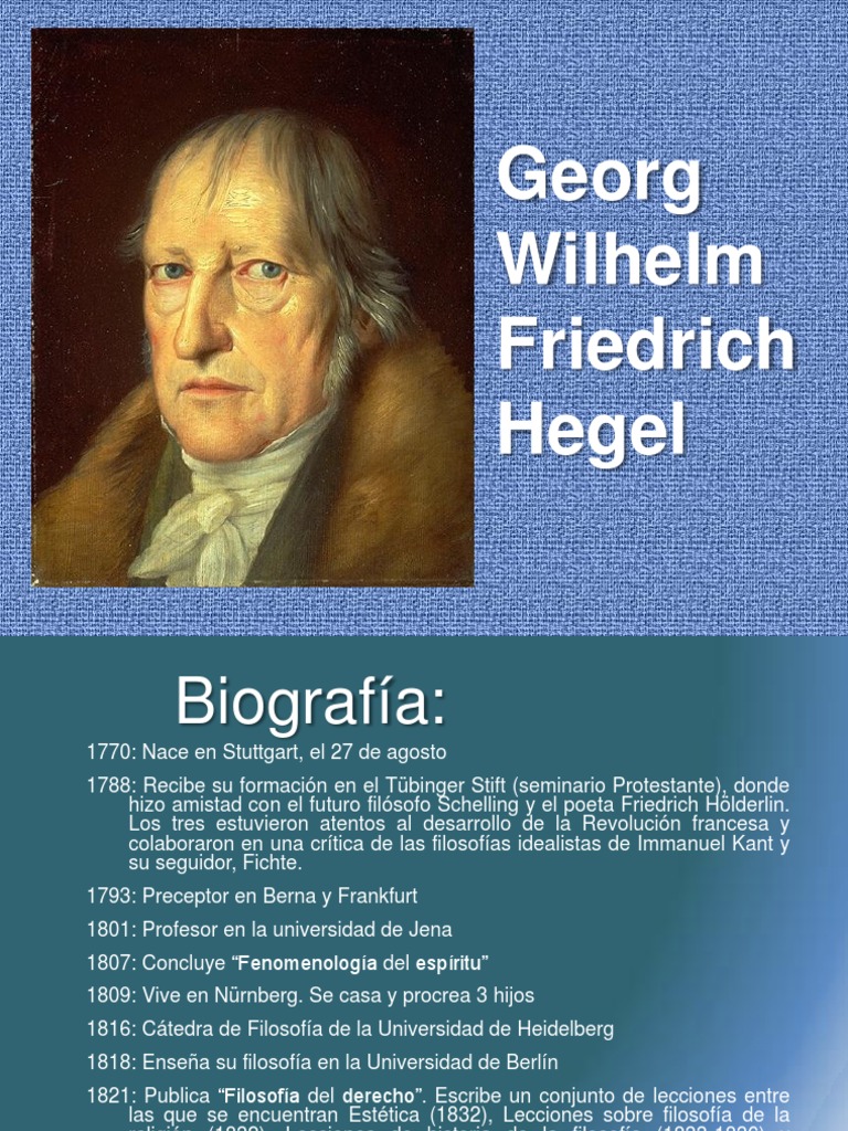 Hegel y el Idealismo | Georg Wilhelm Friedrich Hegel | Dialéctico
