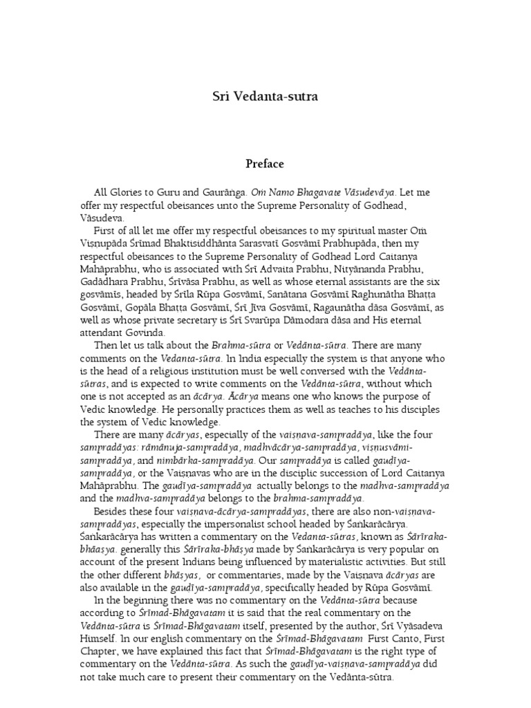 Baladeva Vidyabhusana Sri Vedanta-Sutra | PDF | Religious Philosophical ...