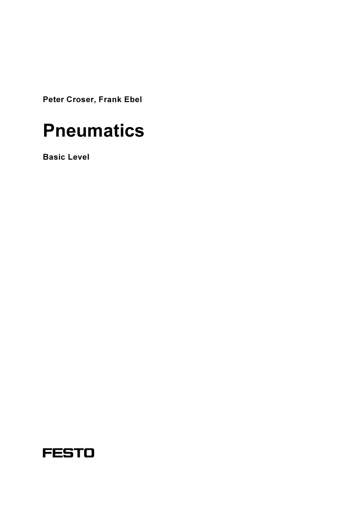 Pneumatics: Peter Croser, Frank Ebel | PDF | Valve | Actuator