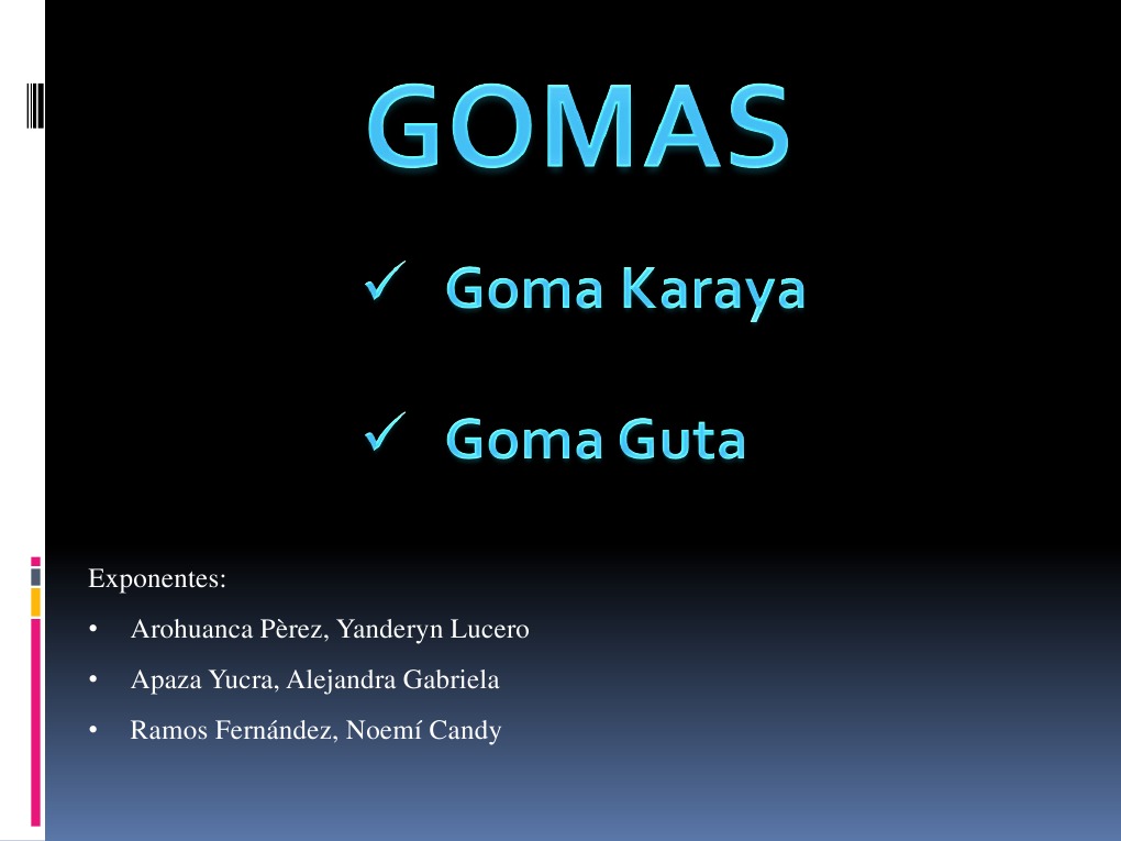 GOMA Kara y Goma Guta | PDF | Sustancias químicas | Química