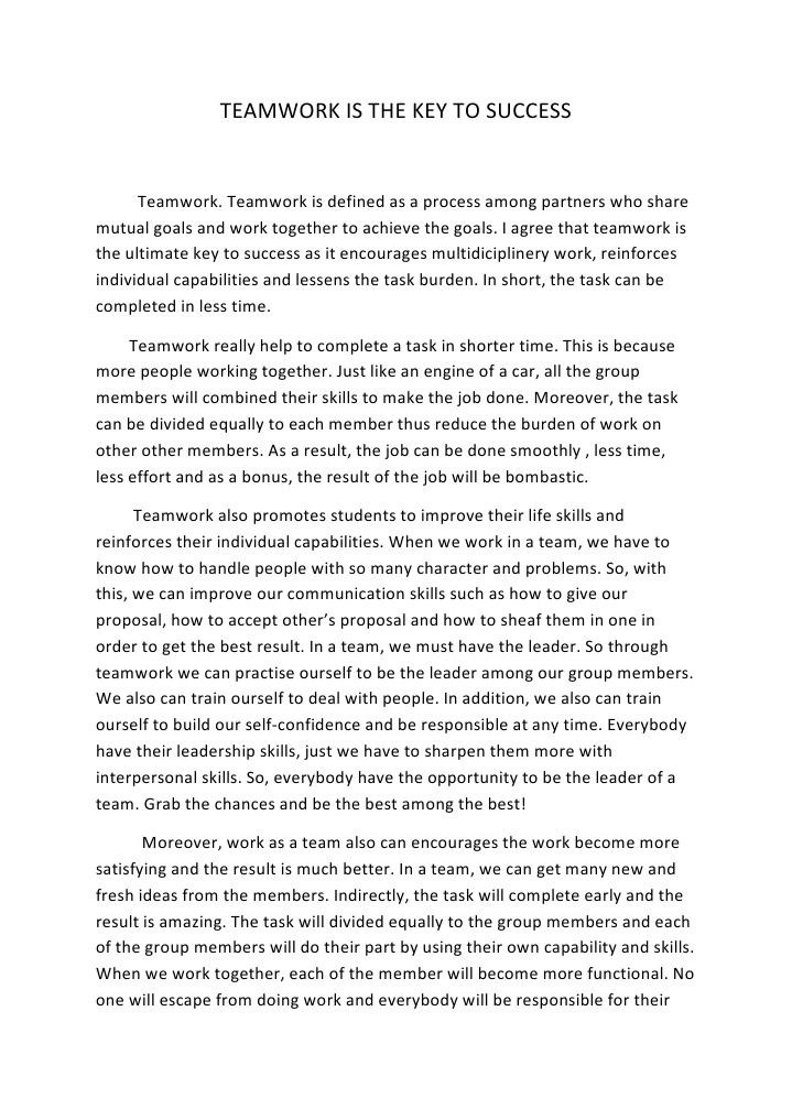 Teamwork: The Key to Student Success | PDF | Emergence | Leadership