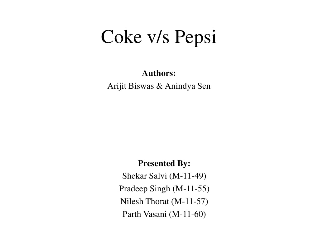 Coke vs Pepsi Sales Analysis 2021 | PDF | Coca Cola | Pepsi Co