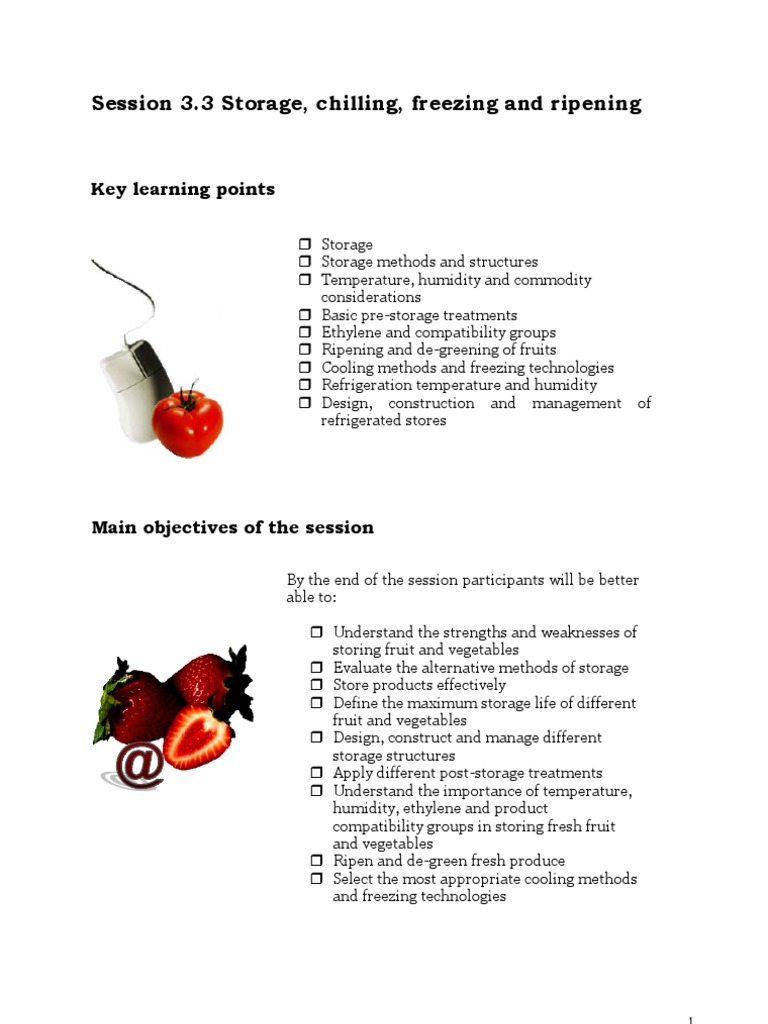 Optimizing Storage Methods for Extending the Shelf Life and ...