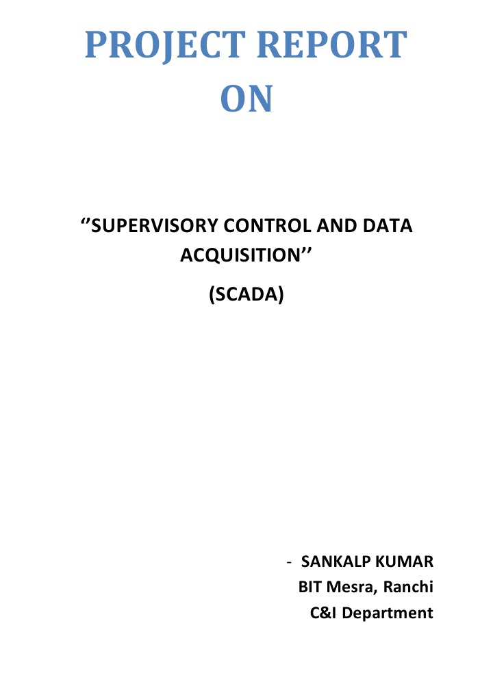 SCADA | PDF | Scada | Control Theory