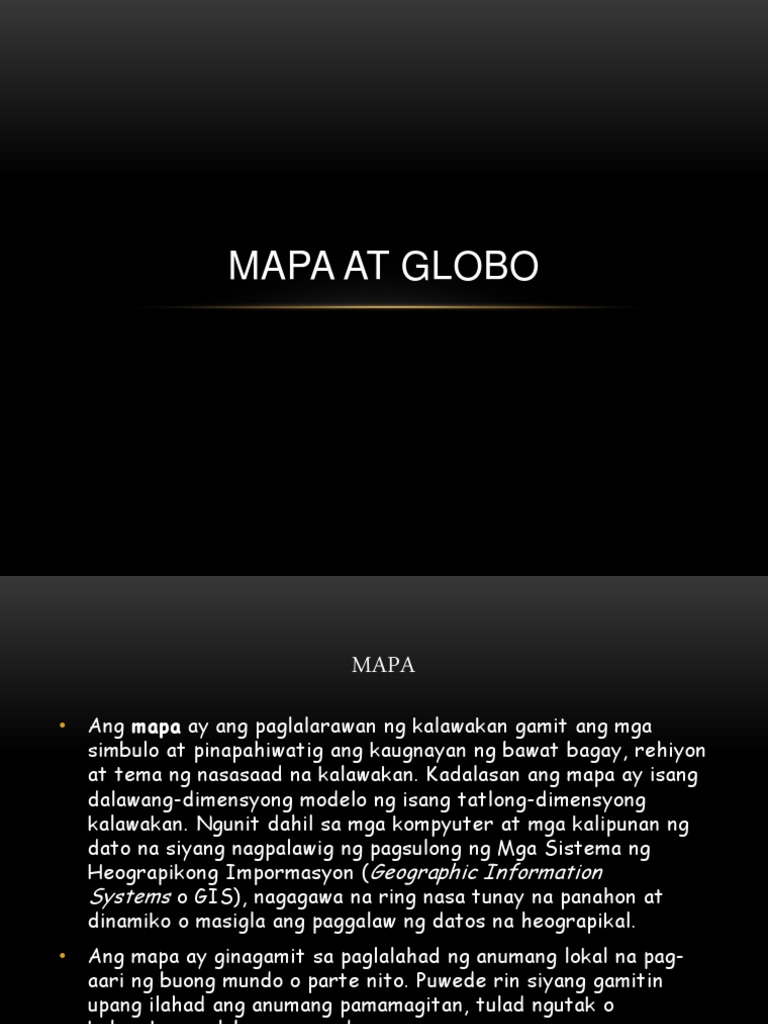Mapa at Globo | PDF