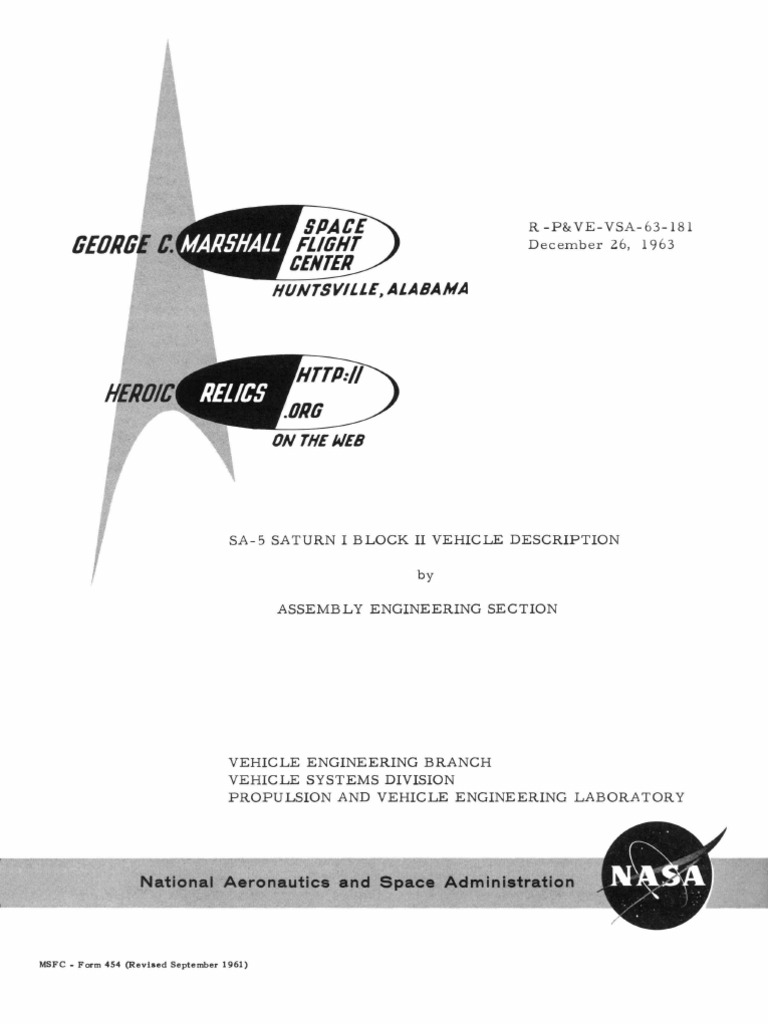 Saturn I SA-5 Rocket History | PDF | Saturn V Instrument Unit | Saturn I