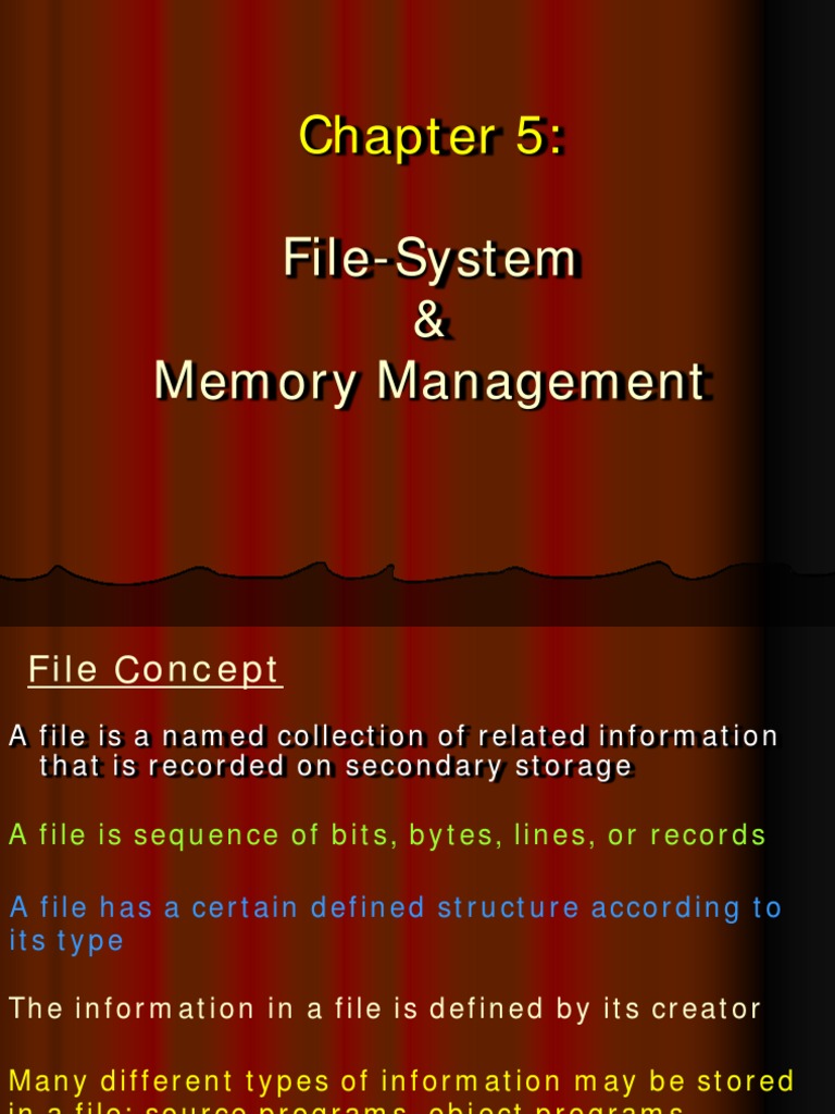 Oprating System Chapter-5 | File System | Computer File