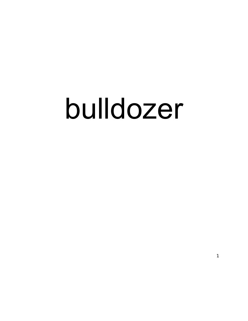 Bulldozer | PDF