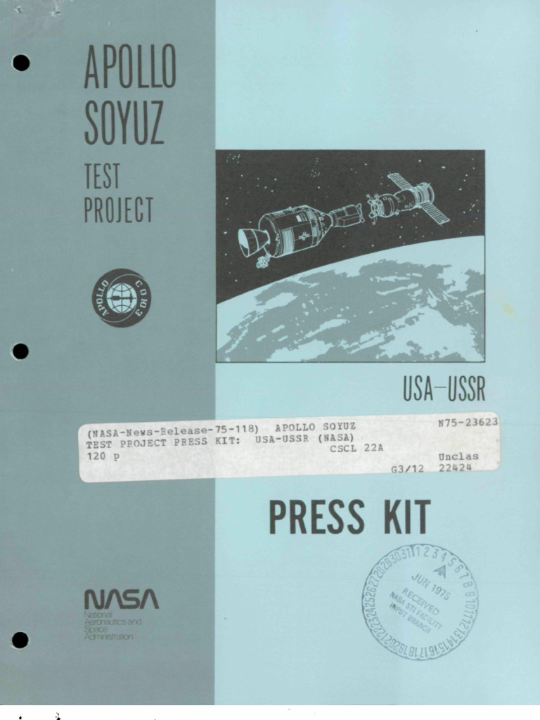Apollo-Soyuz Test Project | PDF | Space Rendezvous | Soyuz (Spacecraft)