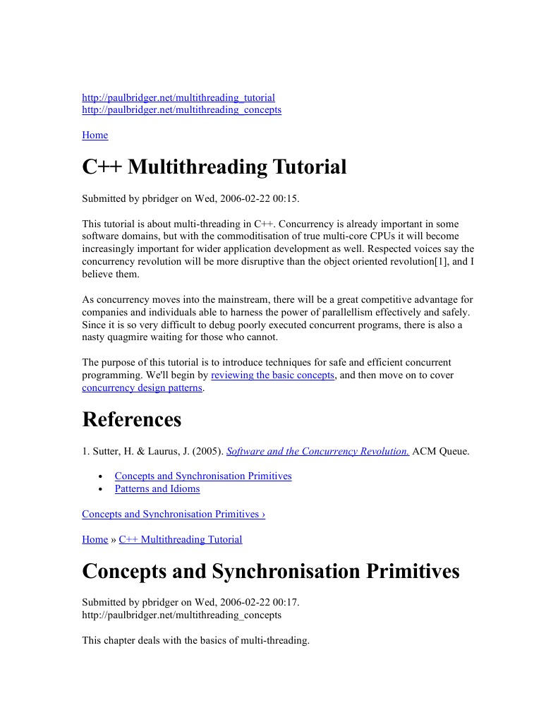 C++ Multithreading Tutorial | PDF | Thread (Computing) | Software Development
