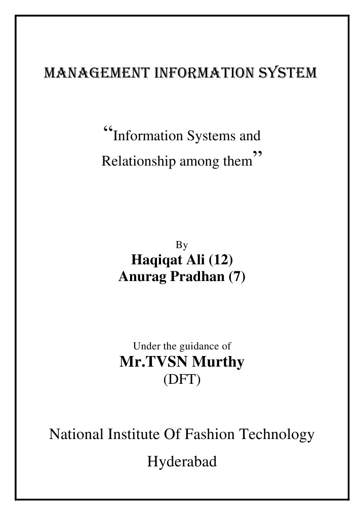 Management Information System | PDF | Decision Support System ...