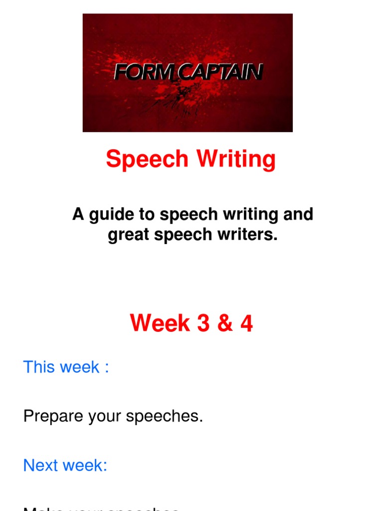 Speech Writing: A Guide To Speech Writing and Great Speech Writers | PDF