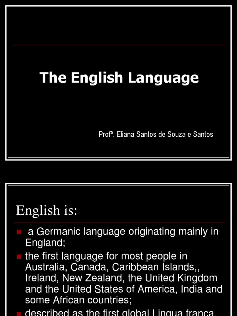 Slides-The History of The English Language. | PDF | Celts | Anglo Saxons