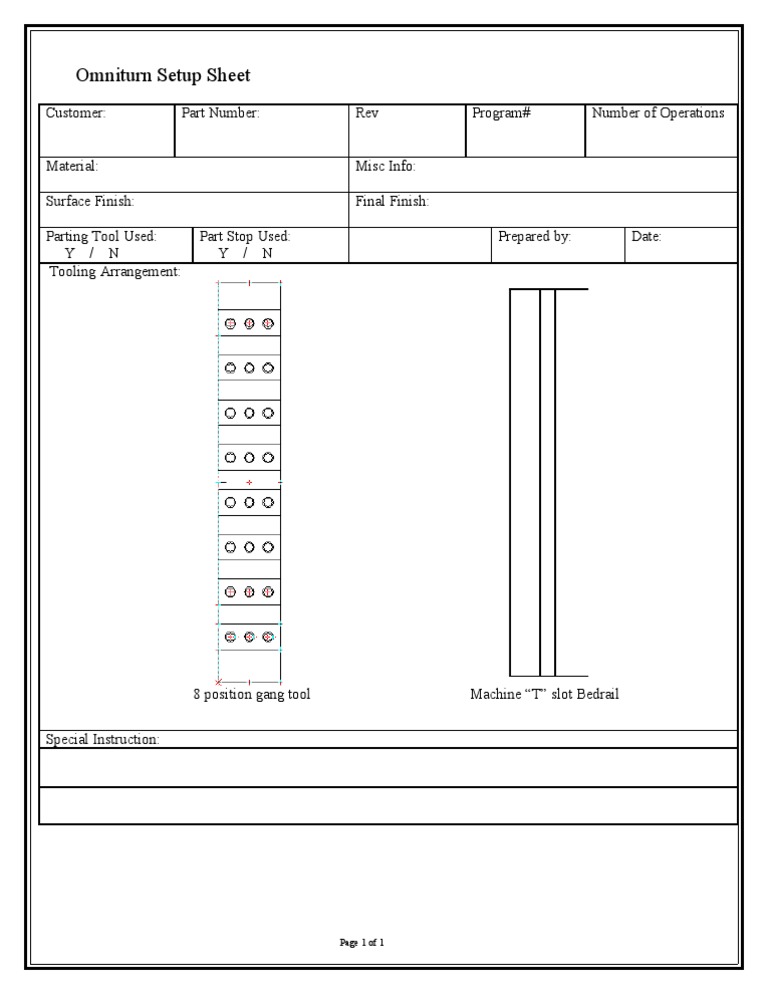 Omni Turn Setup Sheet | PDF | Technology & Engineering