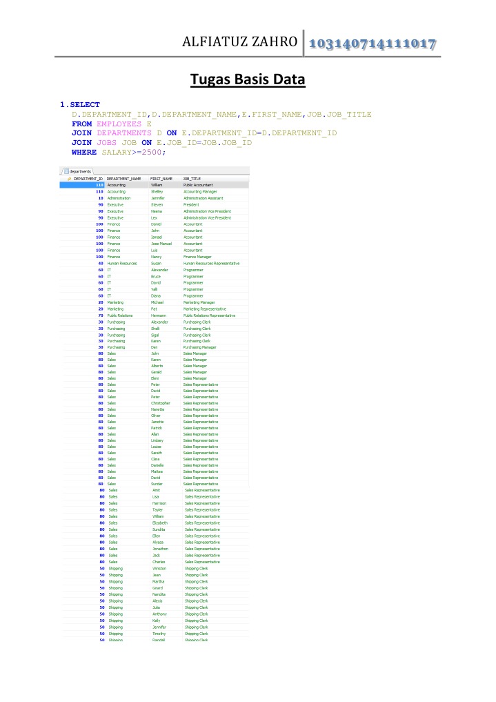 Tugas Basis Data | PDF