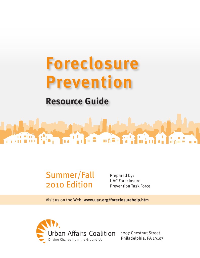 Foreclosure Prevention Resource Guide Summer - Fall 2010 | PDF ...