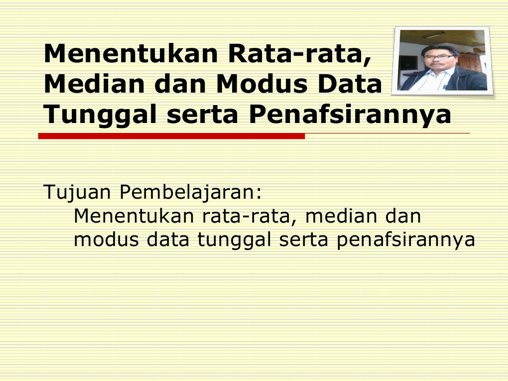 Rata-rata, Median, dan Modus Data Tunggal | PDF