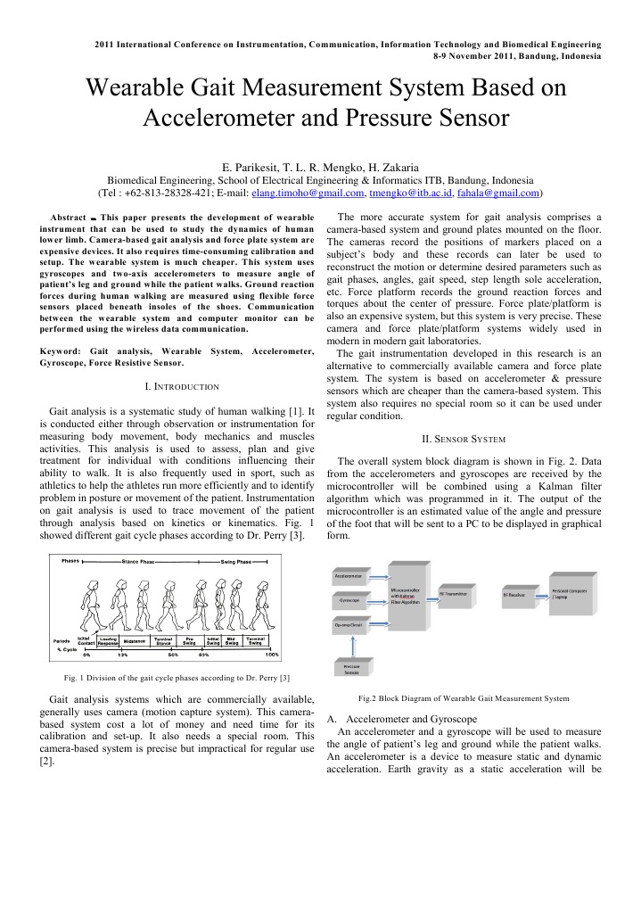Wearable Gait Measurement | PDF | Kalman Filter | Accelerometer