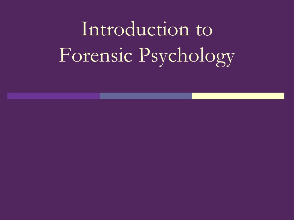 Introduction To Forensic Psychology | PDF | Offender Profiling | Polygraph