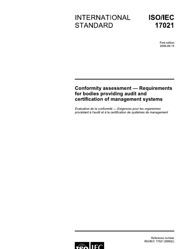 Iso 17021 | PDF