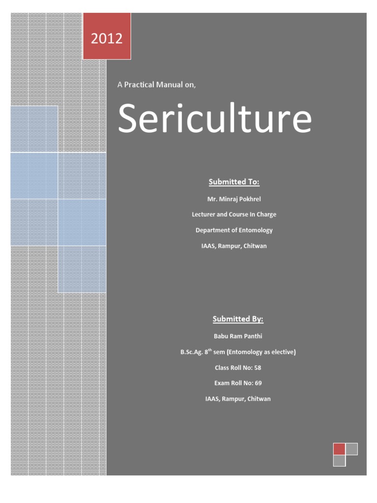 Sericulture Manual | PDF | Grafting | Pupa