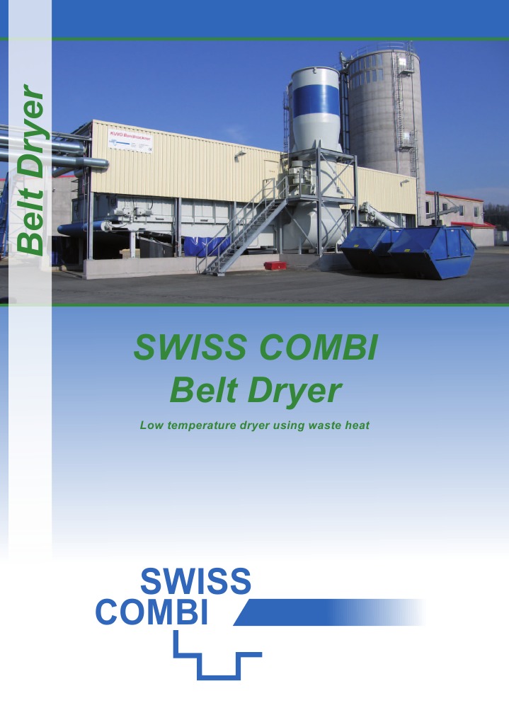 Swiss Combi Belt Dryer | PDF | Clothes Dryer | Sustainable Technologies