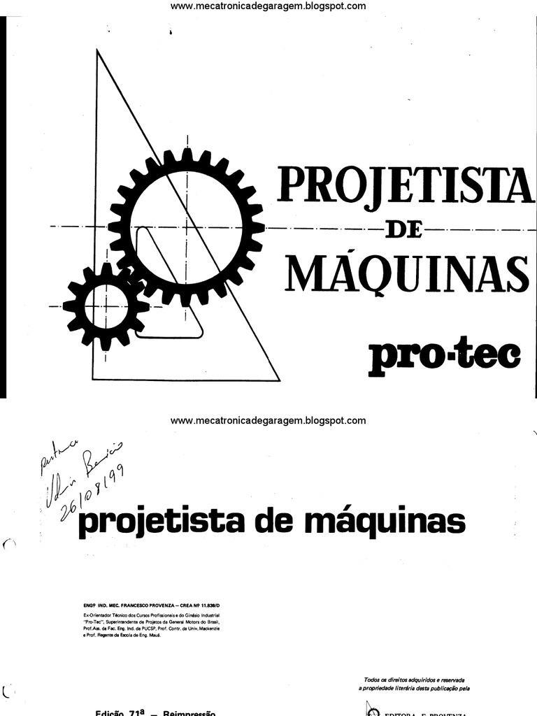 PROTEC - Manual Do Projetista de Máquinas | PDF