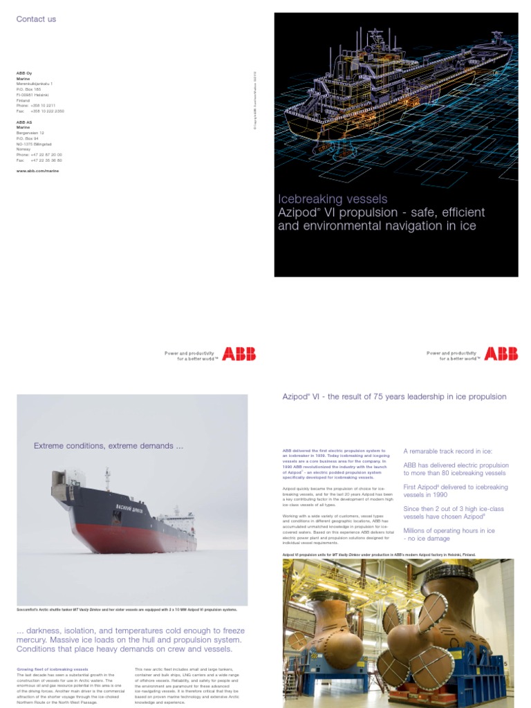 ABB Icebreaker Brochure | PDF | Marine Propulsion | Ships