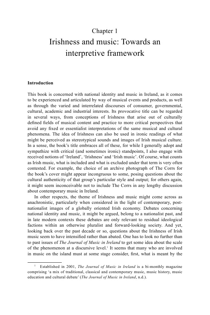 Exploring Irish Identity Through Music | PDF | Identity (Social Science ...