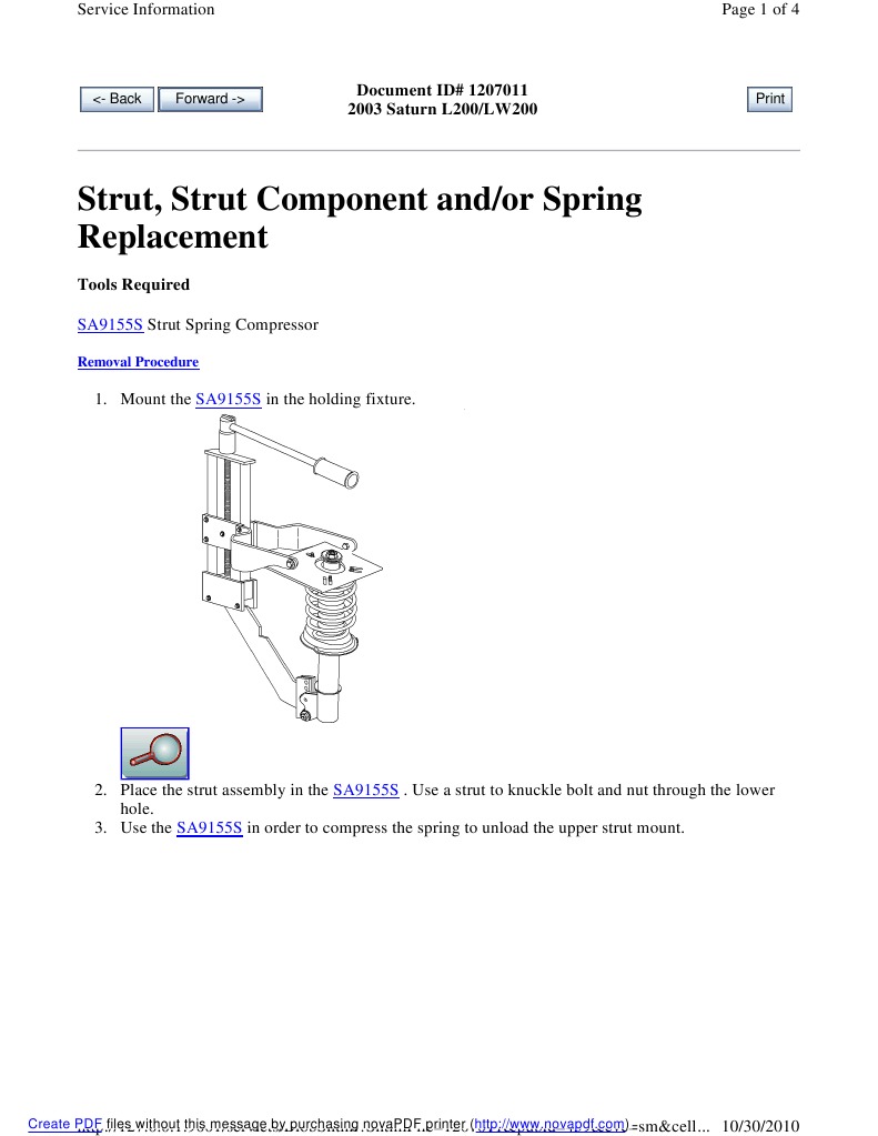 03 L200 Strut Replacement 1 | PDF | Technology & Engineering