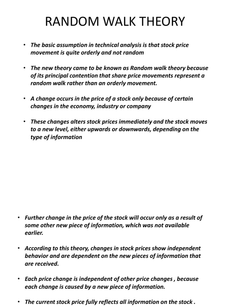 Random Walk Theory | PDF