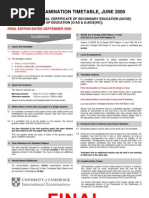 LCA Examination Schedule of Exams 2025 and Written Examination ...