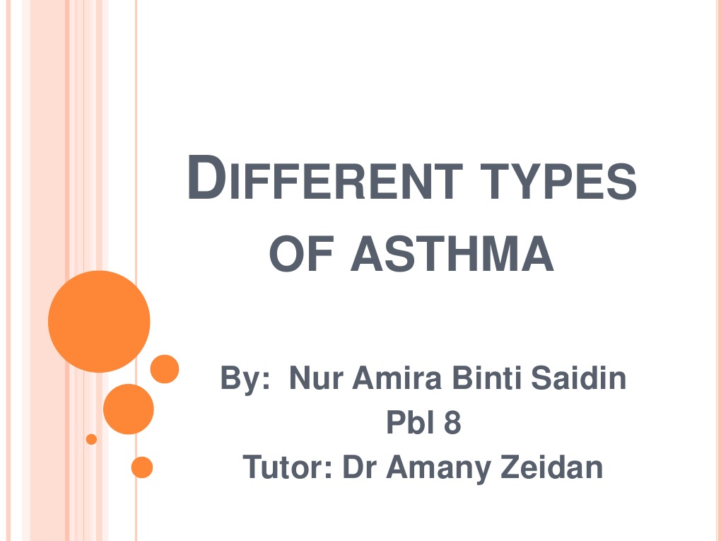 Different Types of Asthma | PDF | Asthma | Cough