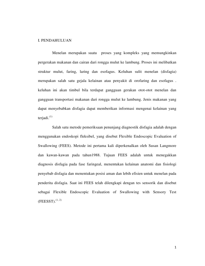 FEES (Flexible Endoscopy Evaluation of Swallowing) | PDF