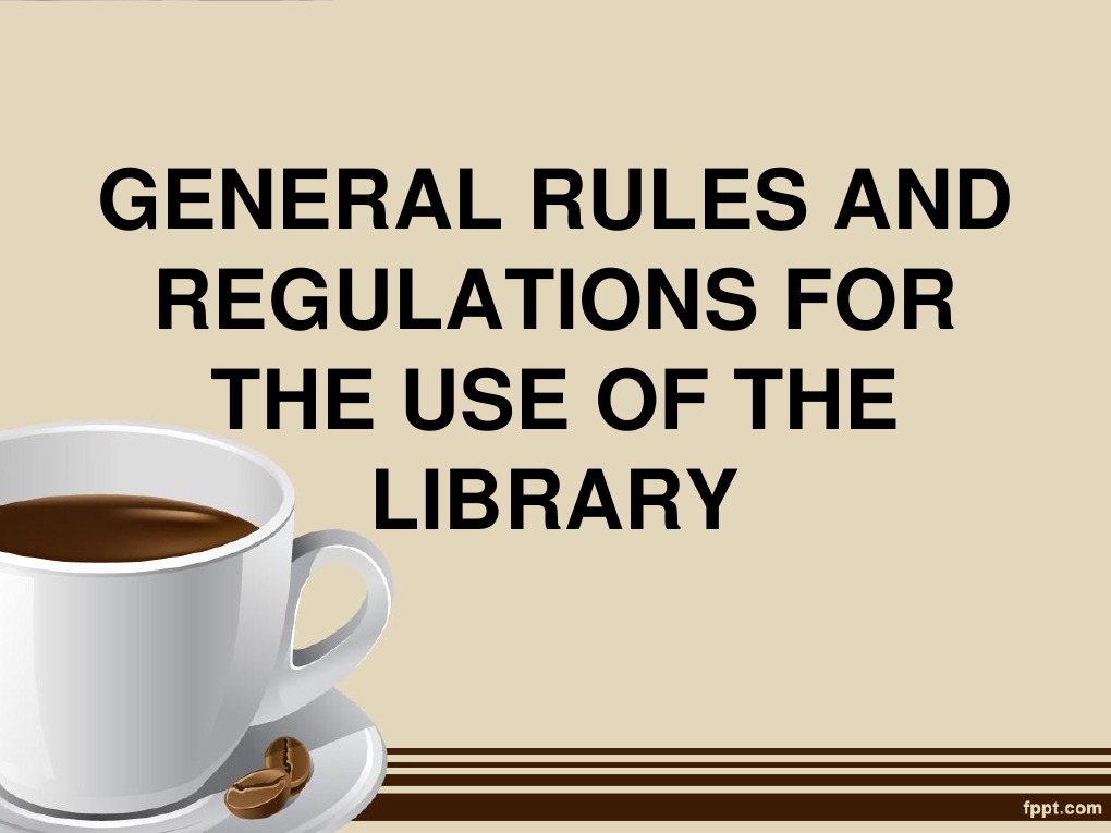 Library Rules and Regulations | PDF | Libraries | Common Law