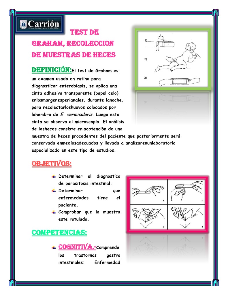 Test de Graham | PDF | Heces | Medicina CLINICA