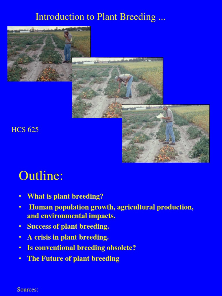Introduction To Plant Breeding Methods Pdf Plant Breeding