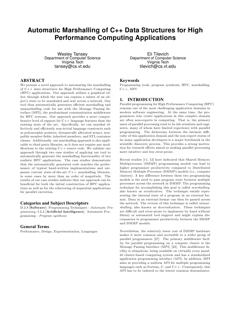 Marshalling | PDF | Message Passing Interface | C++