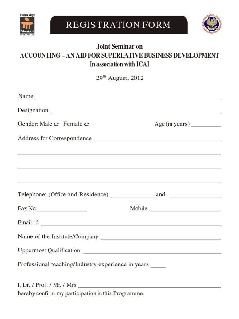 FDP Registration Form | PDF