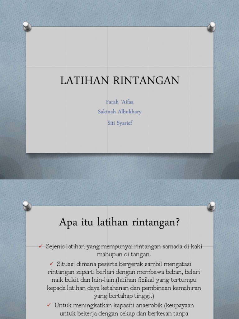 Latihan Rintangan | PDF
