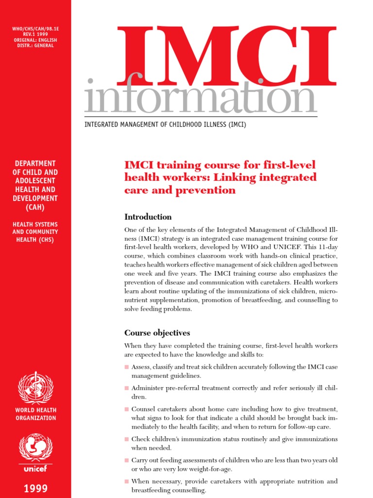 Imci 5 | PDF | Health Professional | Facilitator